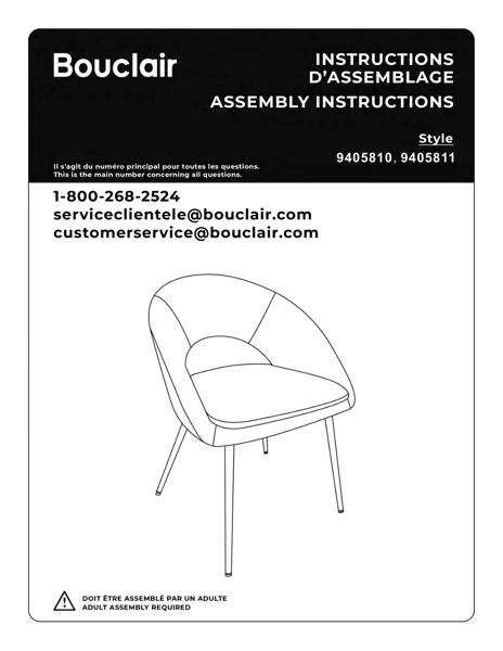 Bouclair Oatmeal Fabric and Metal Dining Chair - Walmart.ca
